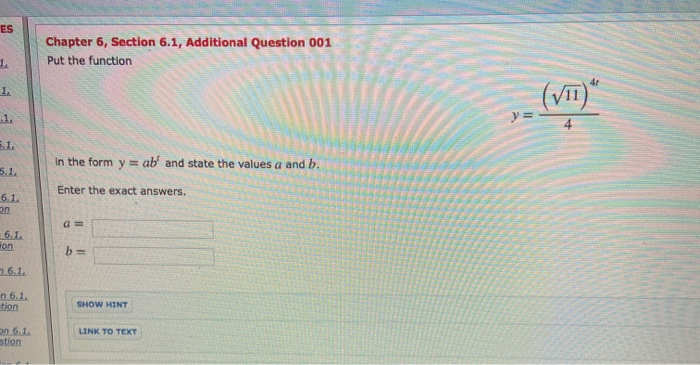 Solved FULL SCREEN PRINTER Chapter 6, Section 6.1, Go | Chegg.com