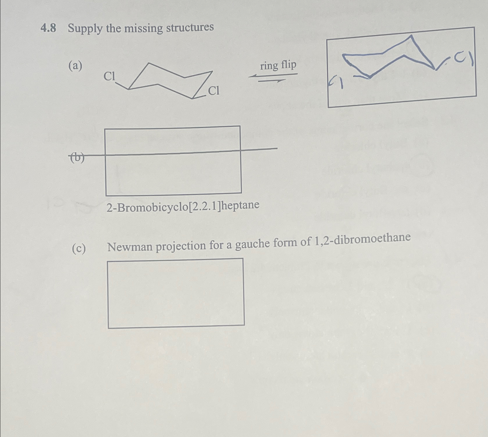 Solved 4.8 ﻿Supply the missing | Chegg.com