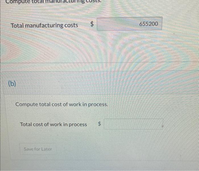 Solved Current Attempt in Progress Wildhorse Manufacturing | Chegg.com