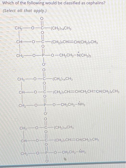 Solved Which of the following would be classified as | Chegg.com