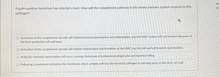 Solved A Gram Positive Bacterium Has Infected A Host How 5093