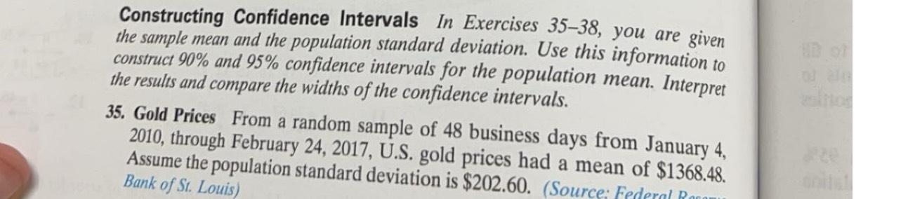 Solved Constructing Confidence Intervals In Exercises 35-38, | Chegg.com