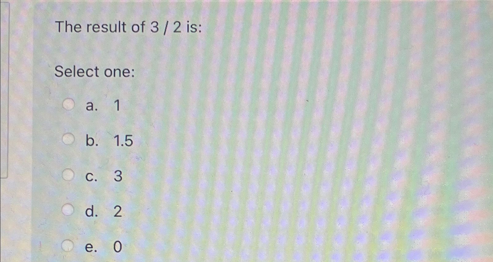 Solved The result of 32 ﻿is:Select | Chegg.com
