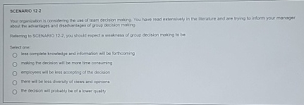 Solved SCENAFJO 122You aphatcetion is considerg the use of | Chegg.com