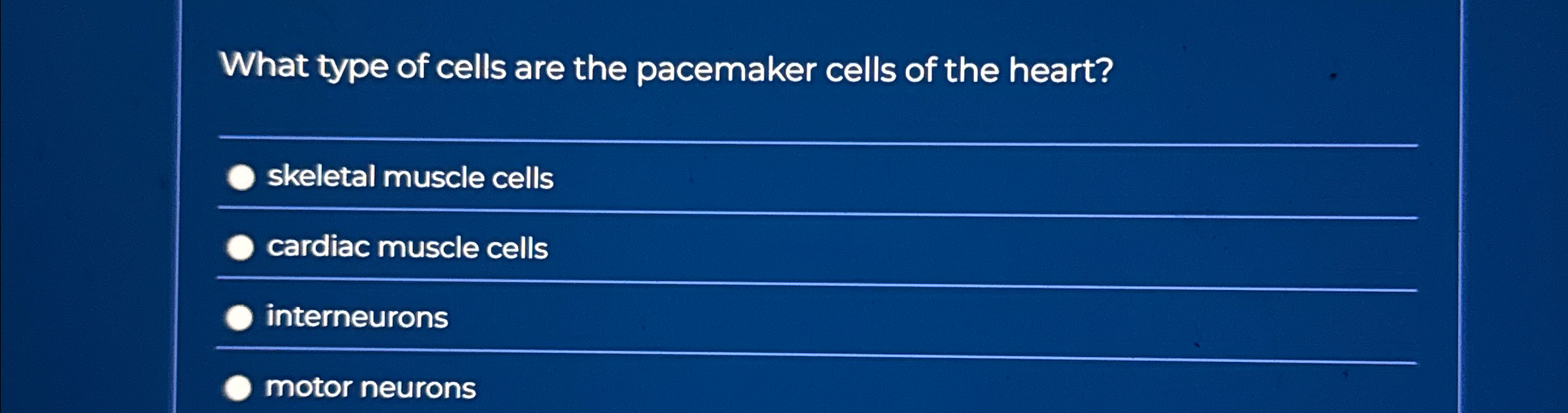 Solved What type of cells are the pacemaker cells of the | Chegg.com