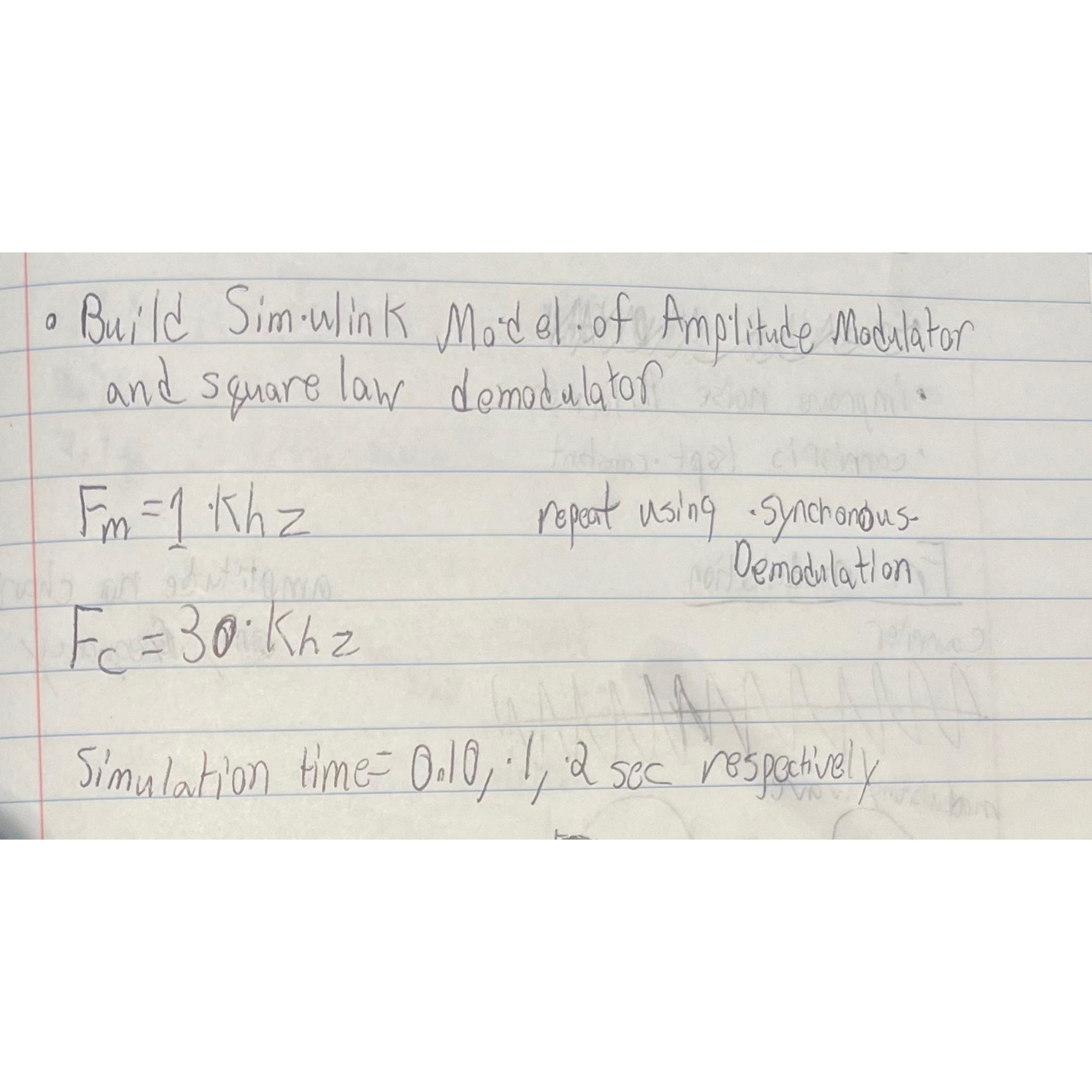 Solved Build Simulink Modd al of Amplitude Modulator and | Chegg.com