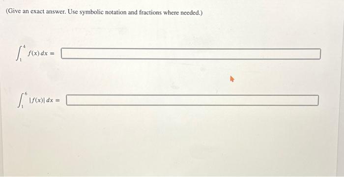 Solved Evaluate The Two Integrals Given The Graph The Tw 8167