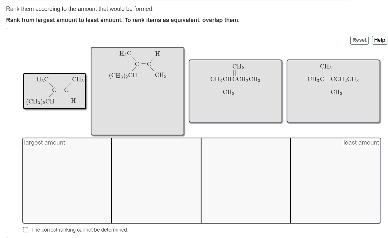 Solved Rank them according to the amount that would be | Chegg.com