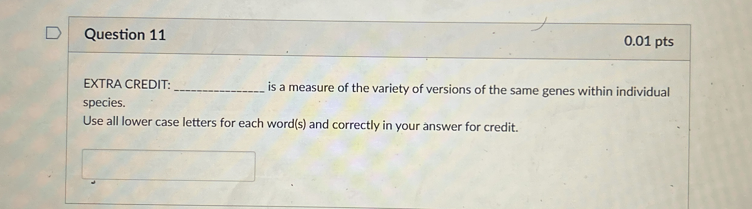 Solved Question 110.01 ﻿ptsEXTRA CREDIT: ﻿is a measure of | Chegg.com