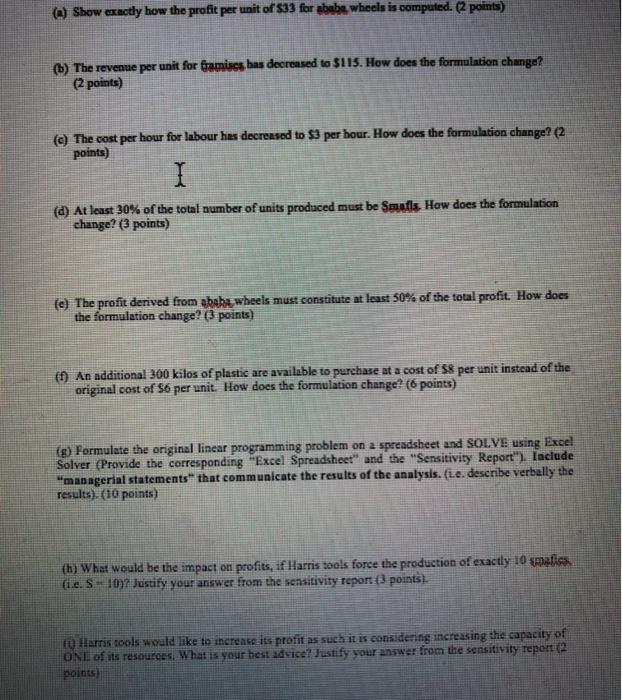 QUESTION 3: Linear Programming Formulation (33 | Chegg.com