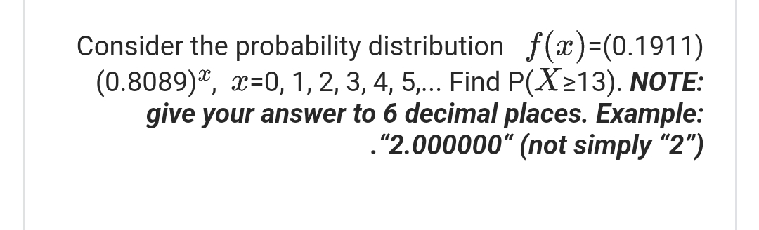 Solved Consider the probability distribution | Chegg.com