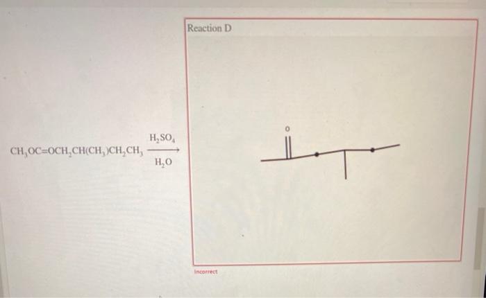 Solved Reaction C OH H, SO (CH),CHCH,OC=OCH,CH, HO ОН | Chegg.com
