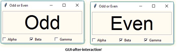 Solved Consider the GUI below (1 Label, 3 Checkbuttons) | Chegg.com