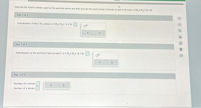 Solved Descree the hybrid orbitals used by the specified | Chegg.com