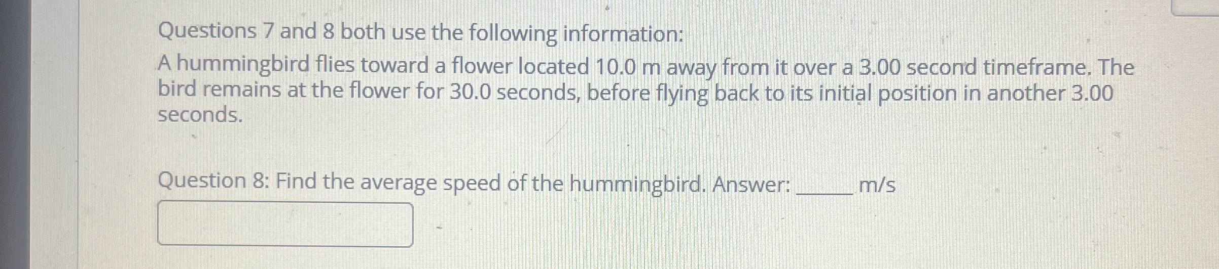 Solved Questions 7 ﻿and 8 ﻿both use the following | Chegg.com