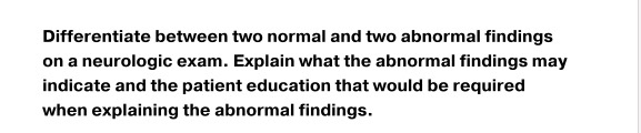 Solved Differentiate between two normal and two abnormal | Chegg.com