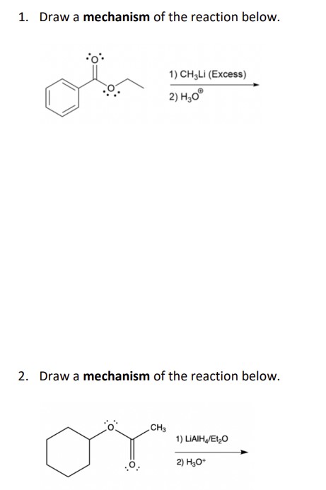 Solved Draw a mechanism of the reaction below.Draw a | Chegg.com