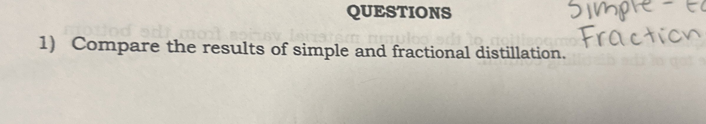 Solved QUESTIONSCompare the results of simple and fractional | Chegg.com