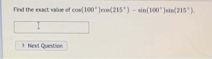 Solved Find the exact value of | Chegg.com