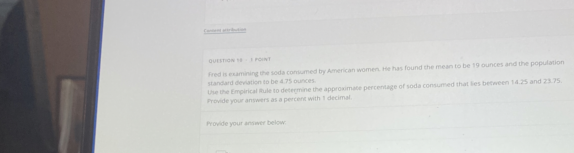 Solved Content attributionQUESTION 101 ﻿POINTFred Is | Chegg.com