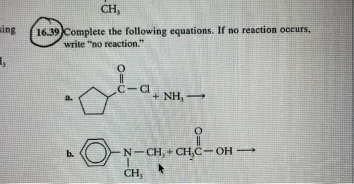 Solved Complete the following equations. If no reaction | Chegg.com