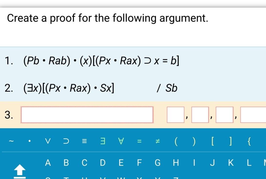Solved Formal Logic- Exercise is from Predicate Logic | Chegg.com
