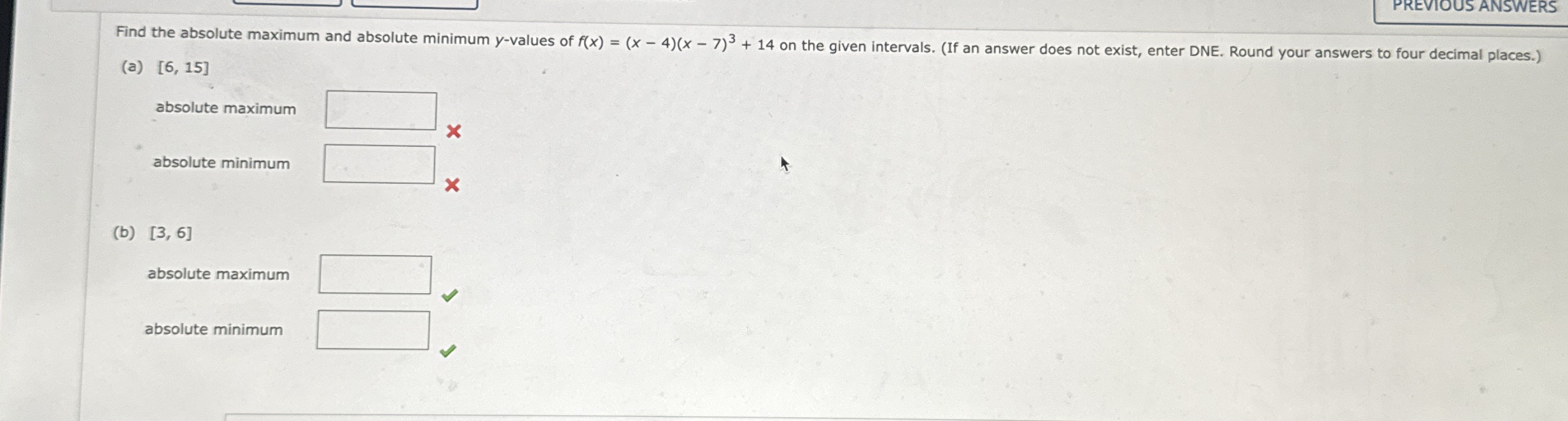 Solved A 615absolute Maximumabsolute 9442