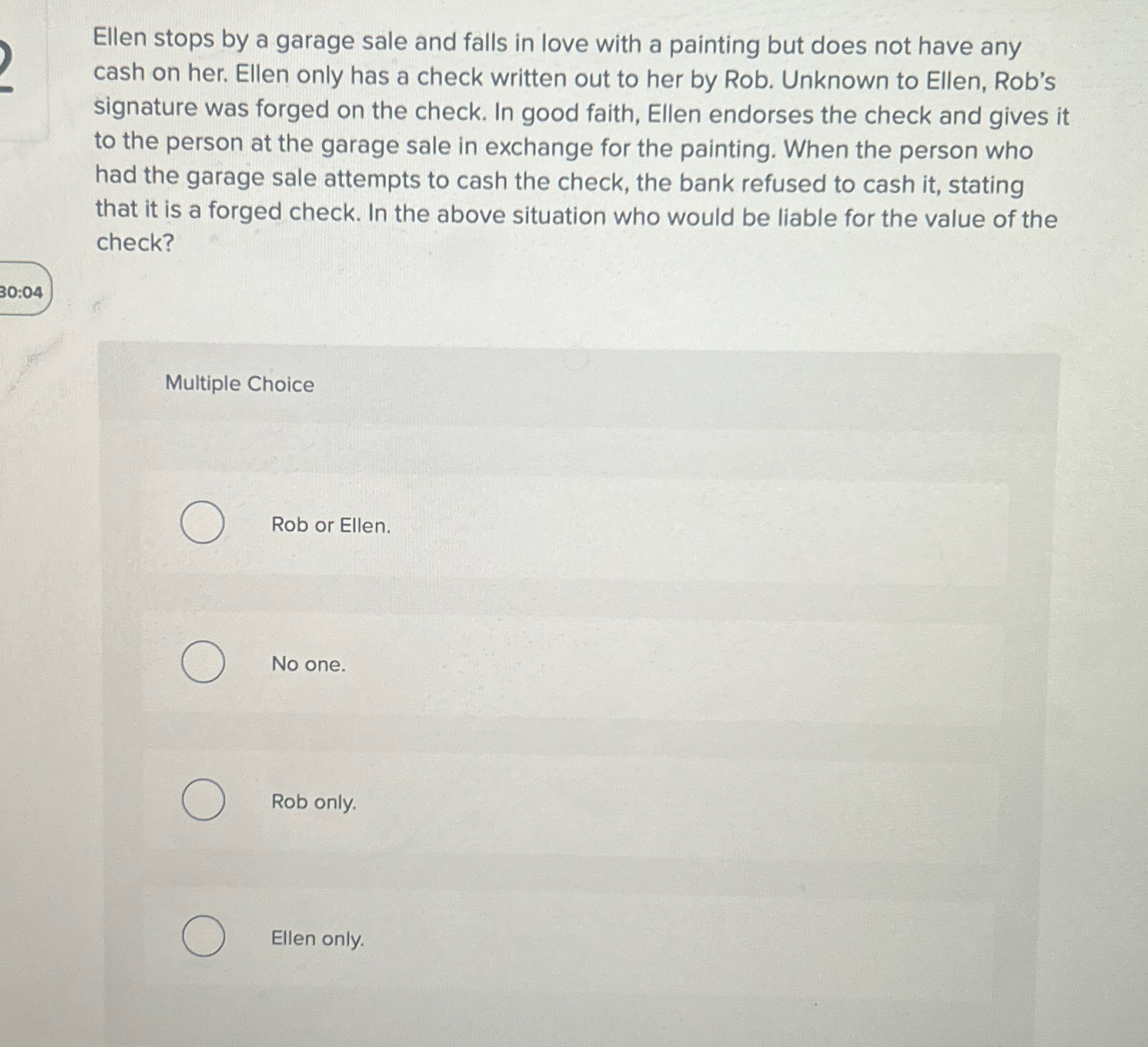 Solved Ellen stops by a garage sale and falls in love with a | Chegg.com