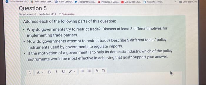 Solved Address each of the following parts of this question: | Chegg.com