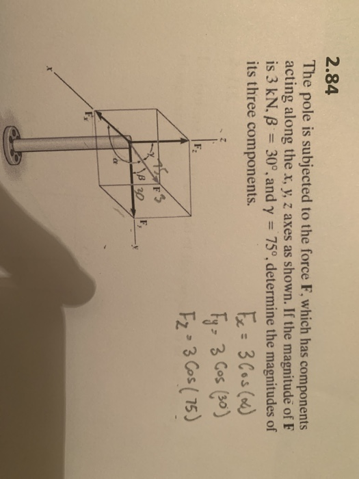 Solved 2 115 Determine The Magnitude Of The Projection Of