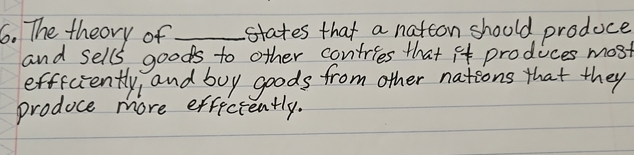 The theory of. q, -states that a nateon should | Chegg.com