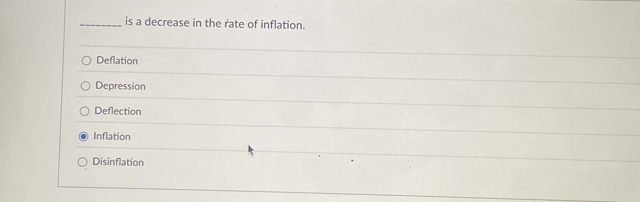 Solved is a decrease in the rate of | Chegg.com