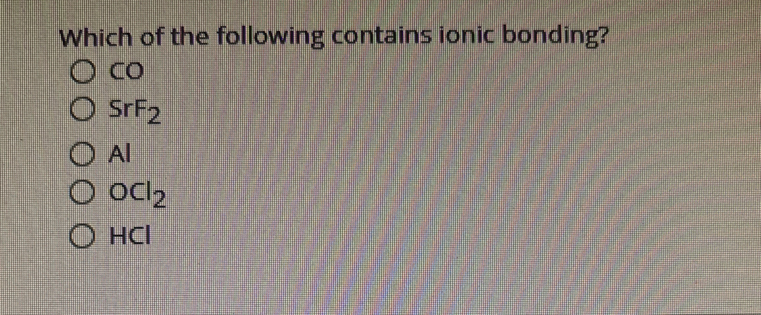 High Quality SOLUTION Which of the following contains ionic | Chegg.com