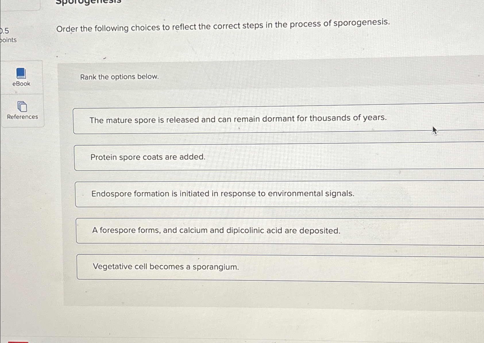 Solved Order the following choices to reflect the correct | Chegg.com Solved Order the following choices to reflect the correct | Chegg.com