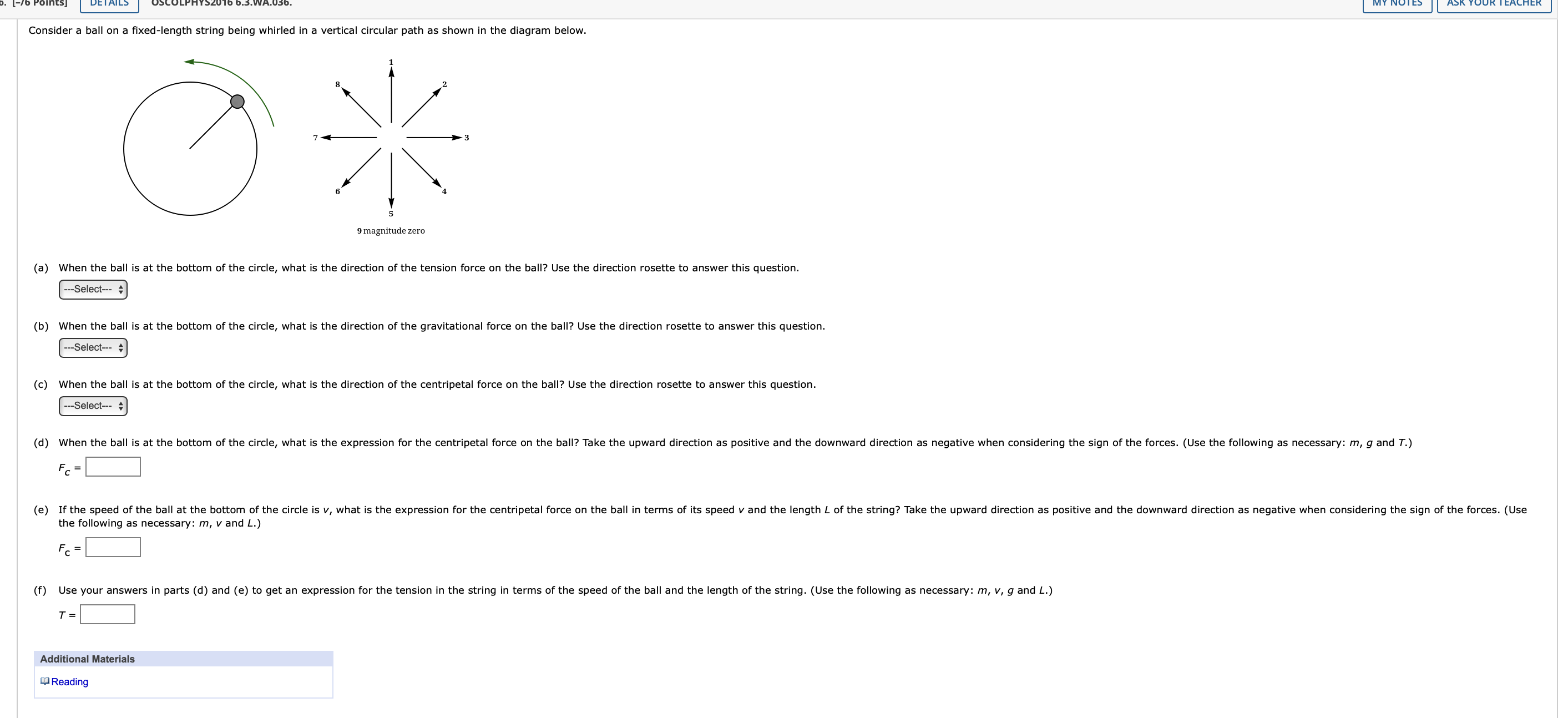 Solved Consider a ball on a fixed-length string being | Chegg.com