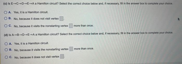 Solved Determine whether the following paths are Hamilton | Chegg.com