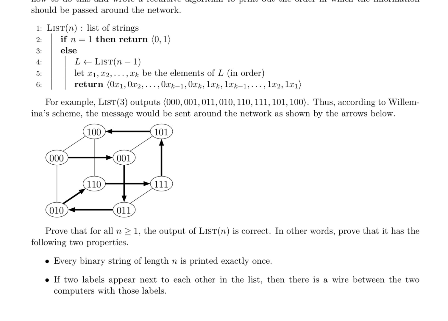 Solved should be passed around the network.For example, | Chegg.com