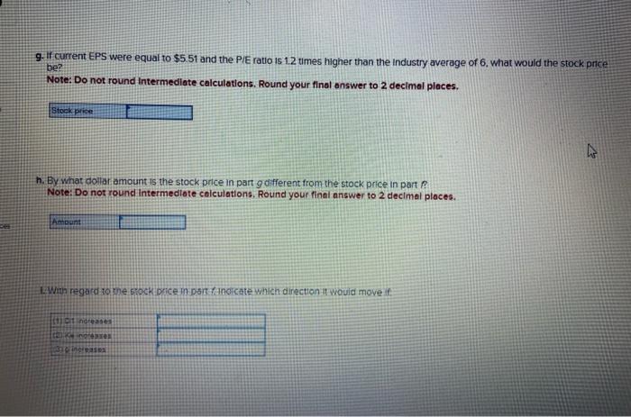 Solved Problem 10-35 (Algo) Common stock value based on PV | Chegg.com