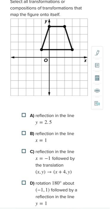 Solved Select all transformations or compositions of | Chegg.com