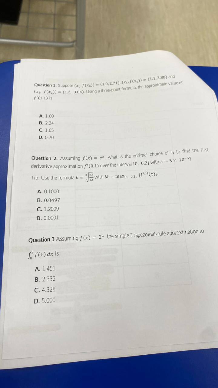 Solved Question 3 ﻿Assuming f(x)=2x, ﻿the simple | Chegg.com