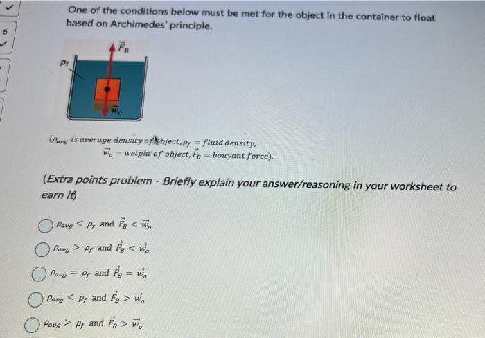 Solved One of the conditions below must be met for the | Chegg.com