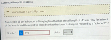 Solved Current Attempt in ProgressYour answer is partially | Chegg.com