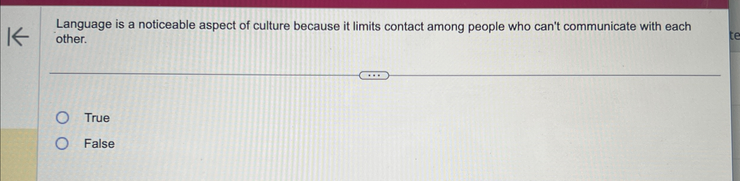 Solved Language is a noticeable aspect of culture because it | Chegg.com