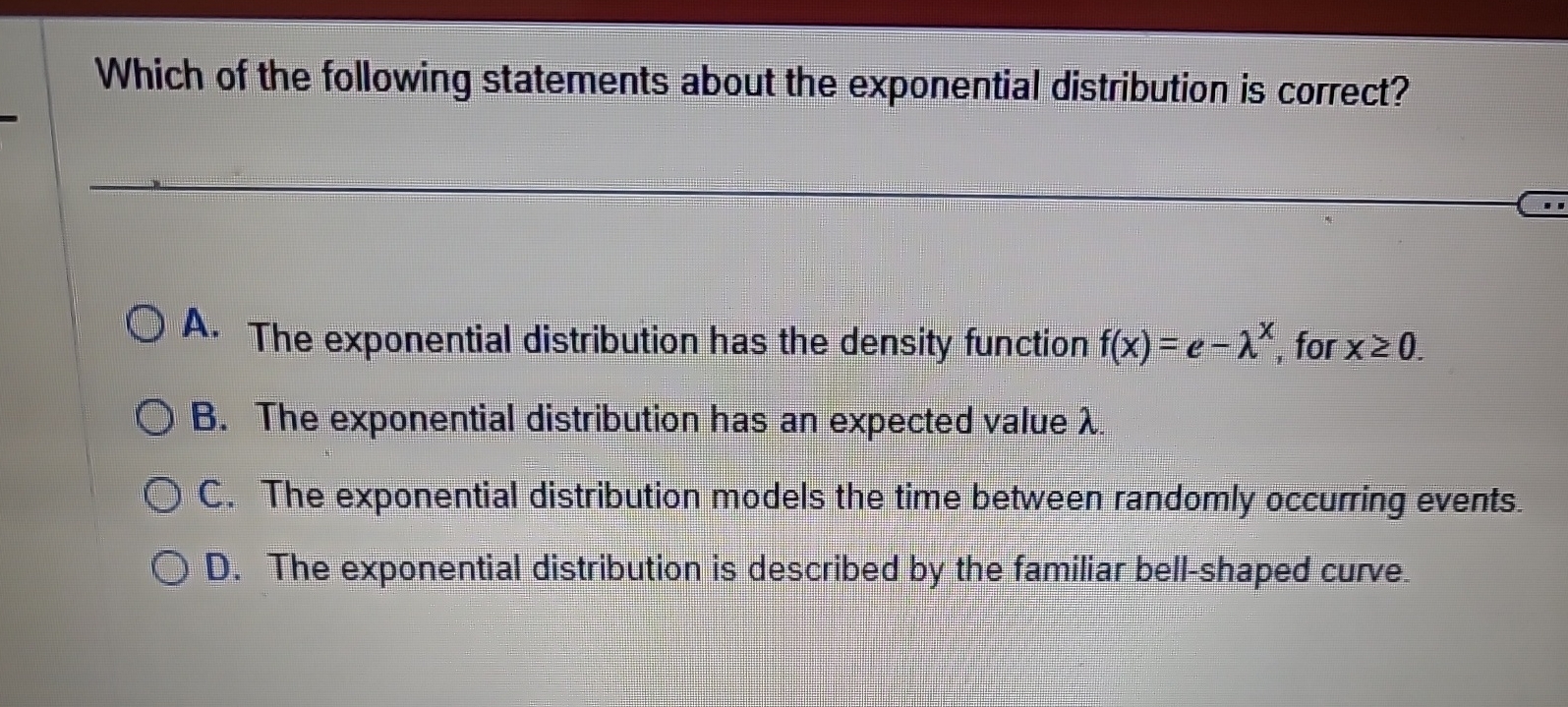 Solved Which of the following statements about the | Chegg.com