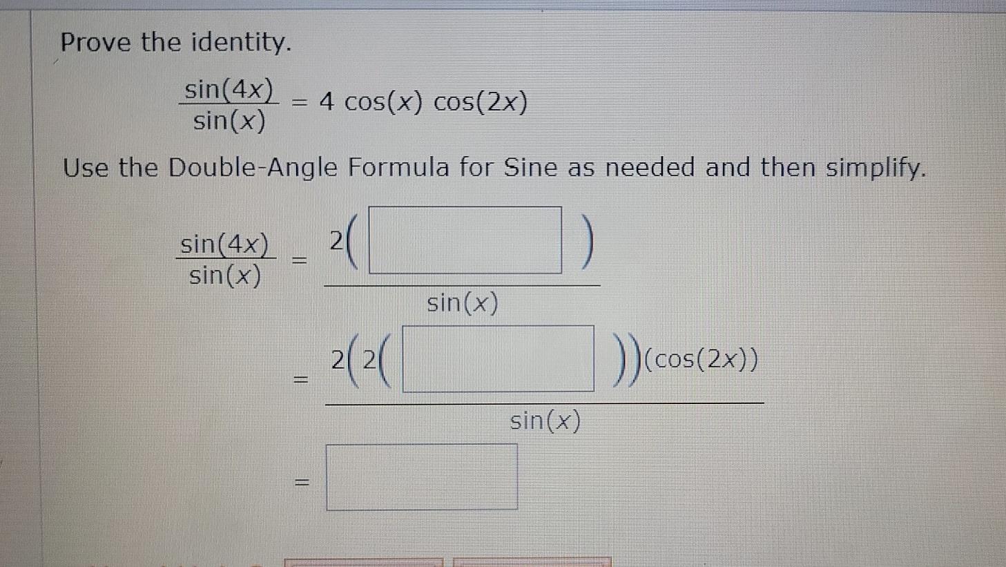 Solved Prove the identity. cos2(5x) - sin?(5x) = cos(10x) | Chegg.com