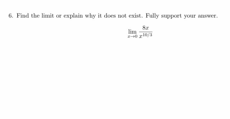 Solved Find the limit or explain why it does not exist. | Chegg.com