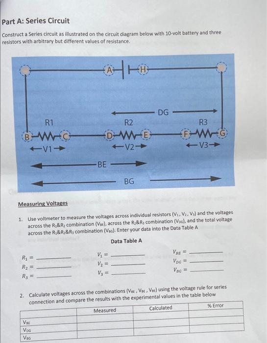 Solved Experiment 6: Electrical Circuits In this experiment, | Chegg.com