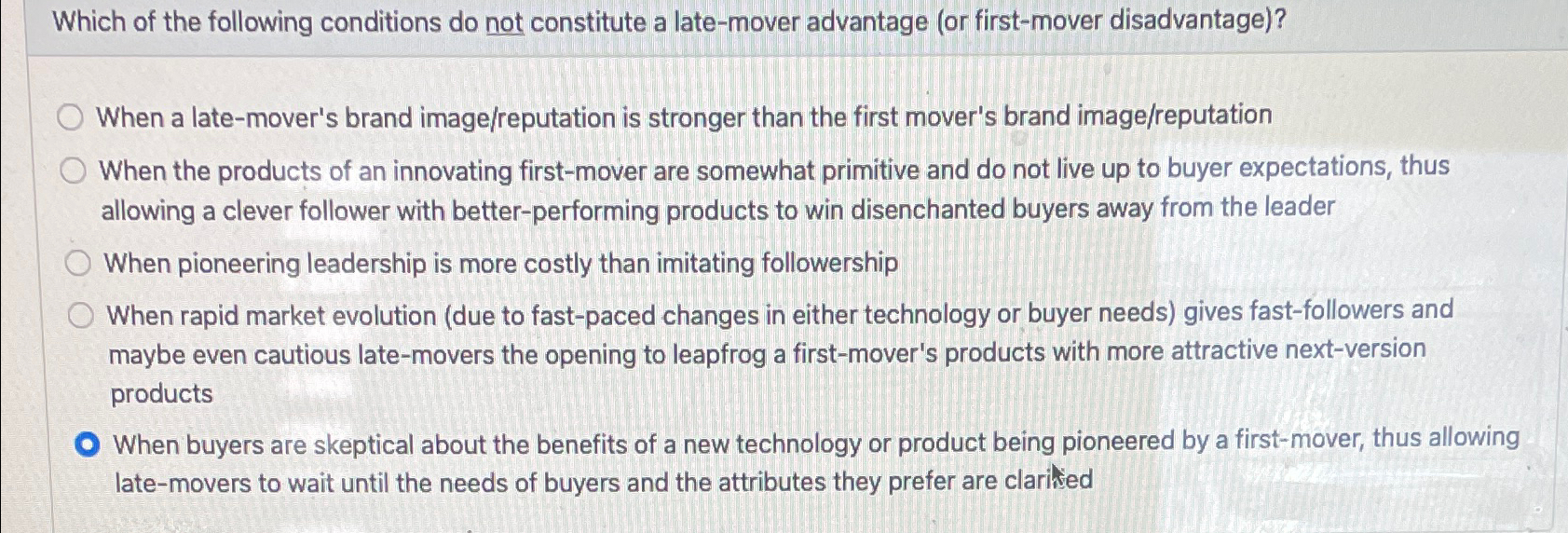 Solved Which of the following conditions do not constitute a | Chegg.com