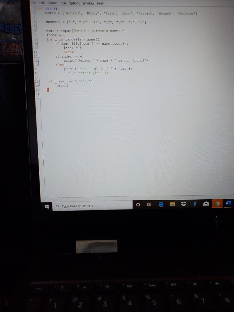Solved File Edit Format Run Options Window Help 11 det | Chegg.com