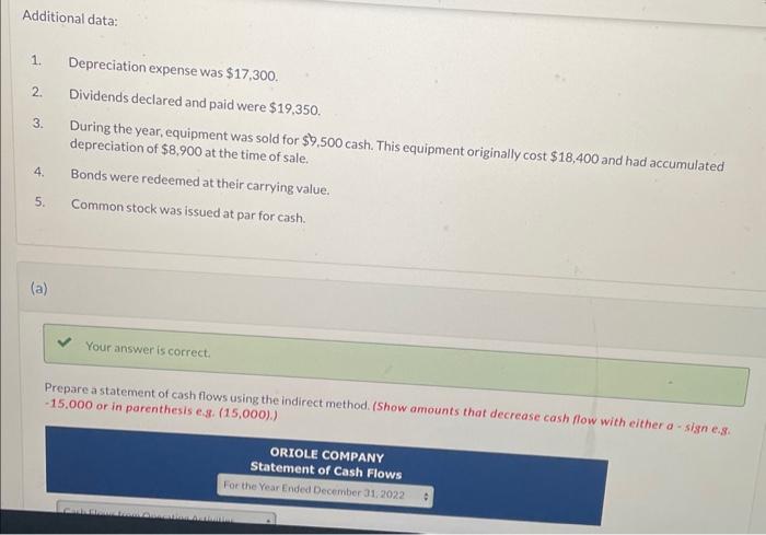 Solved Compute free cash flow. (Enter negative amount using | Chegg.com